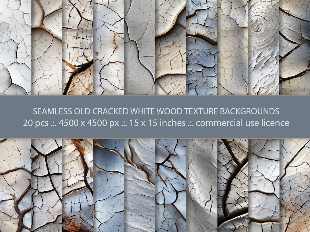 20 Seamless Old Cracked Wood Texture Backgrounds, Natural Vintage ...
