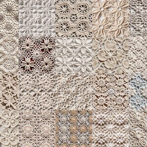 20 Seamless Crochet Decorative Backgrounds,vintage Crochet Texture ...