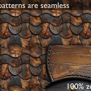 30 Seamless Vintage Leather Backgrounds, Vintage Decorative Texture ...
