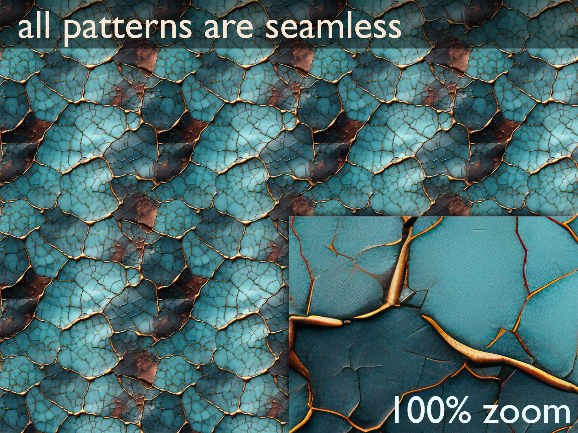 30 Seamless Abstract Cracked Texture Backgrounds, Texture With Gold ...