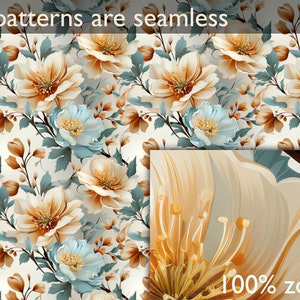 20 Seamless Wild Spring Flowers Backgrounds, Seamless Backgrounds for ...