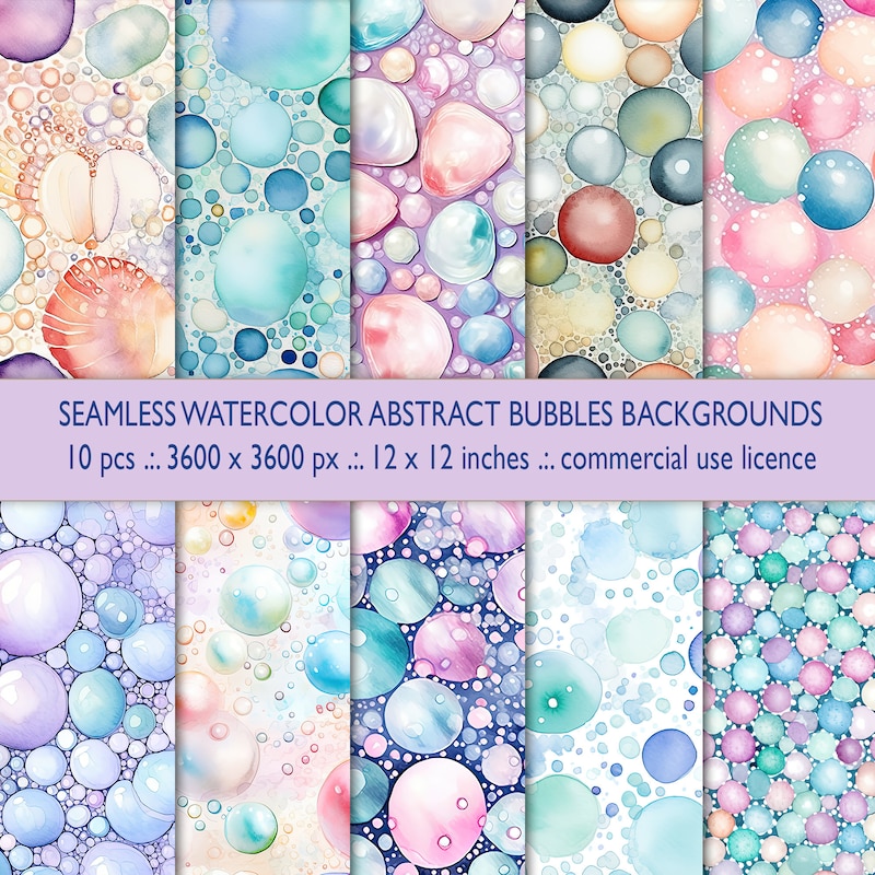 Bubble Digital Paper - Etsy