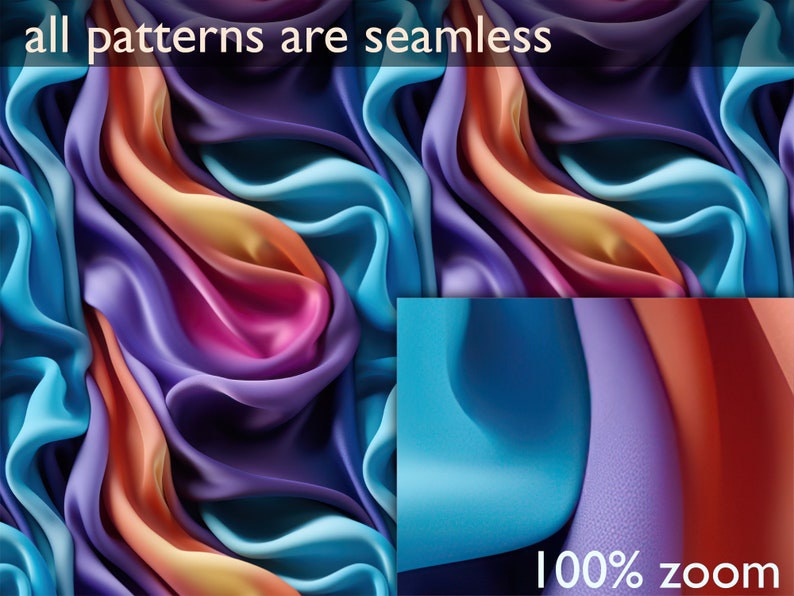20 Seamless Shiny Satin Fabric Texture Backgrounds, Seamless Pattern ...