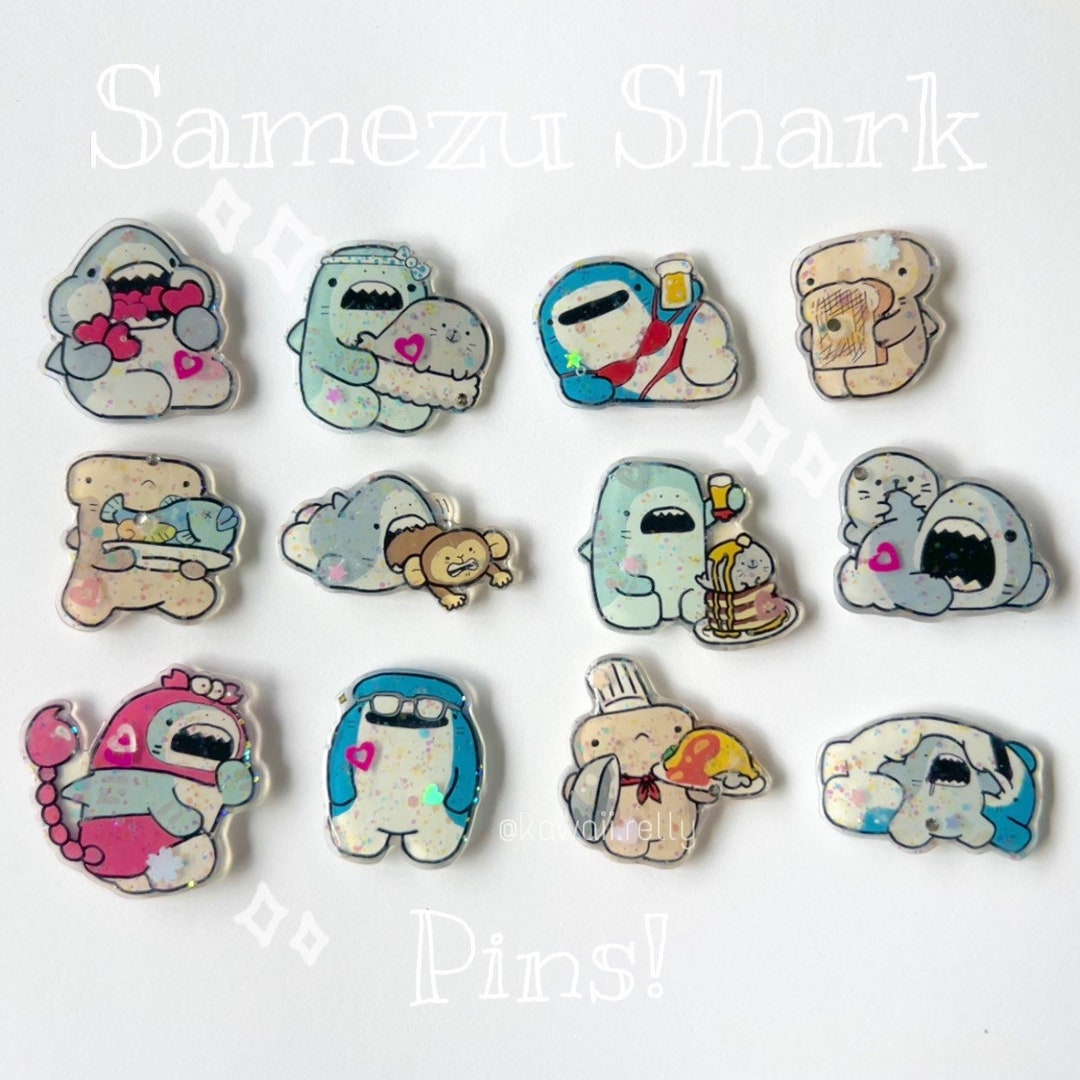 Handmade Samezu Shark Pins - Etsy