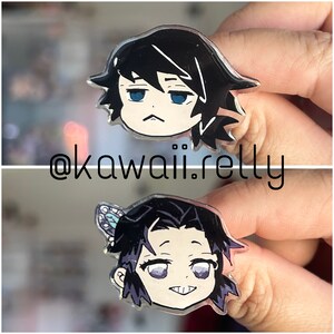 Demon Slayer Handmade Anime Pins - Etsy