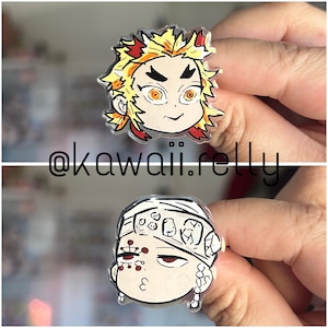Demon Slayer Handmade Anime Pins - Etsy