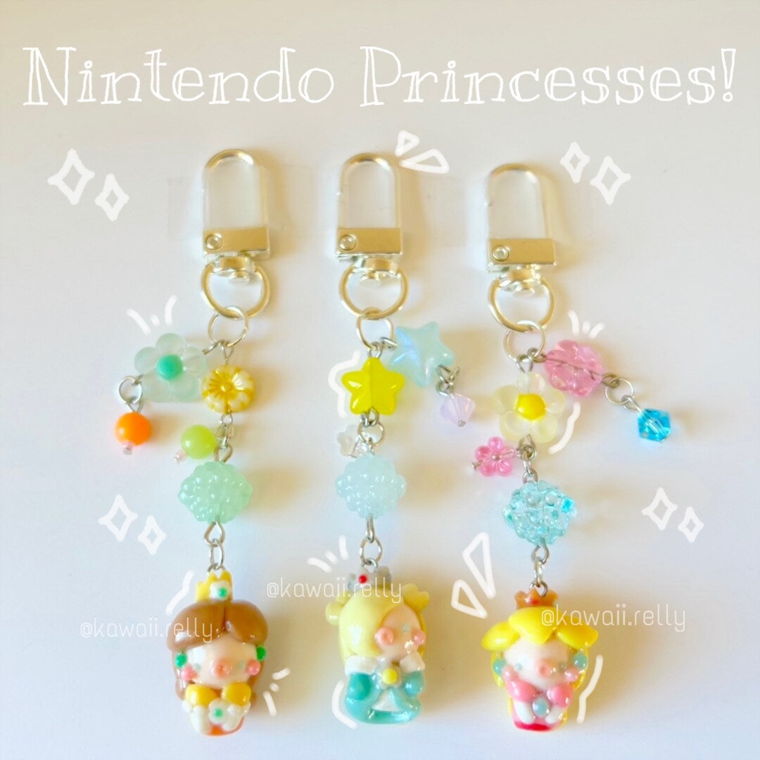 Nintendo Princesses Clay Charms - Etsy