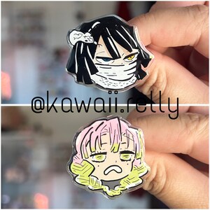 Demon Slayer Handmade Anime Pins - Etsy