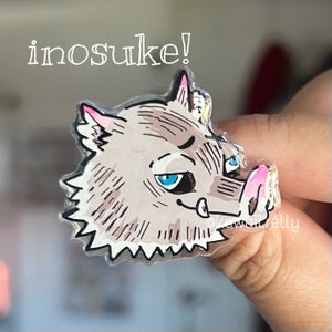 Demon Slayer Handmade Anime Pins - Etsy