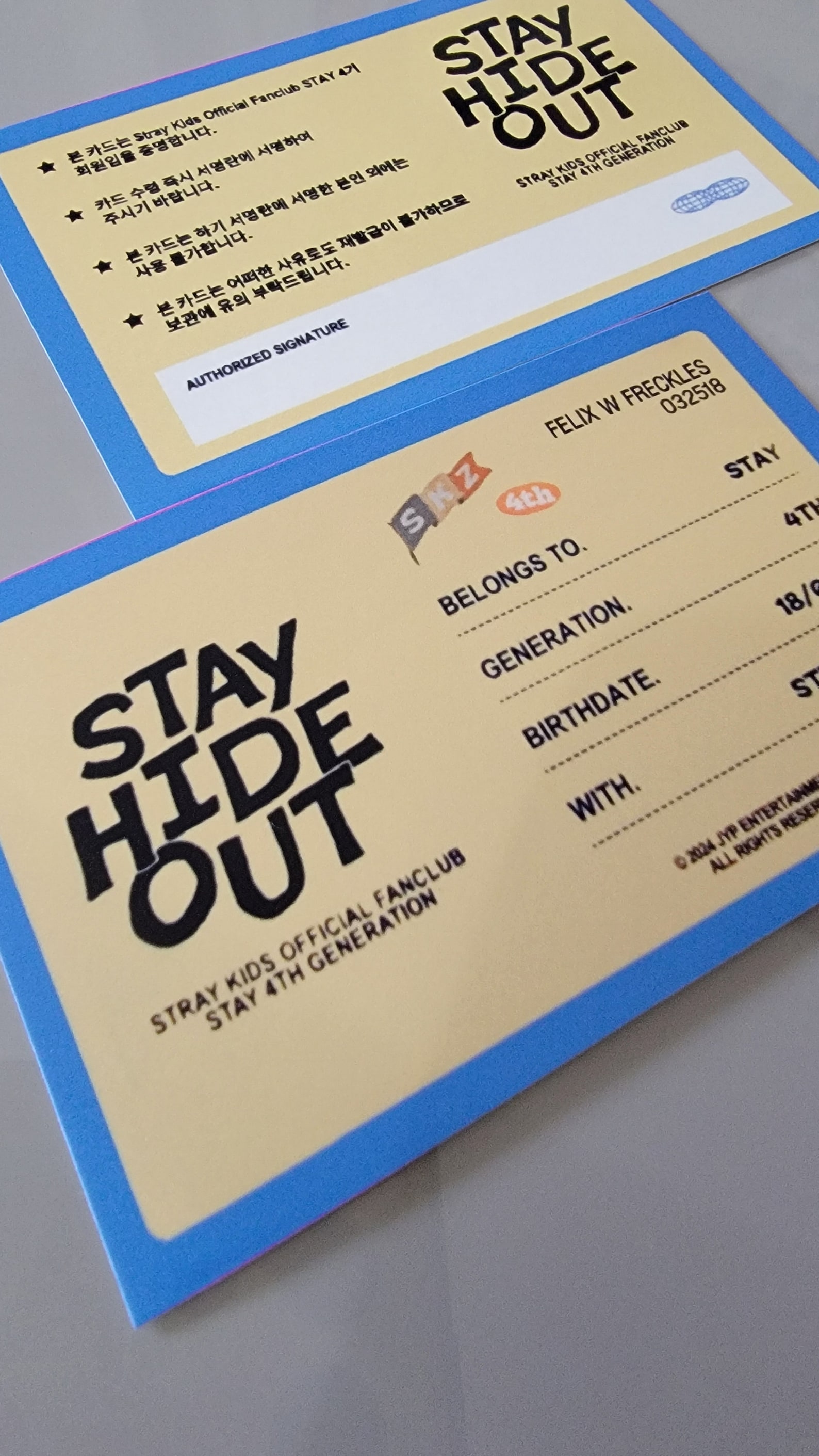 Stray Kids Personalized Stay Membership Cards - Etsy