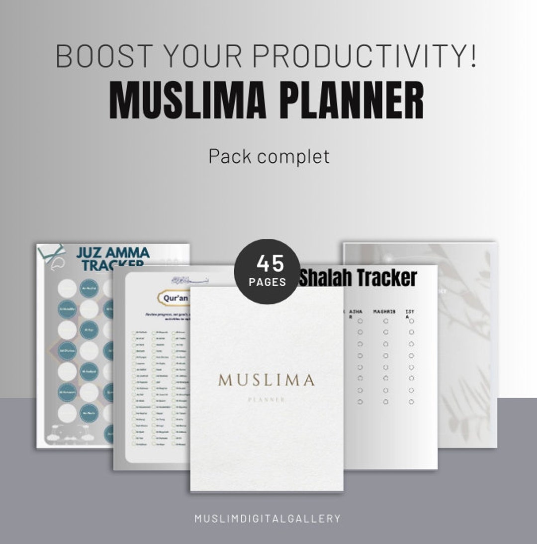 Muslima Planner, Planning Digital Pack Complet à Imprimer Ou à Utiliser ...