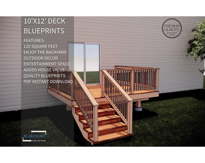 Deck Plans 16x16 for DIY Construction and Permit - Etsy Canada