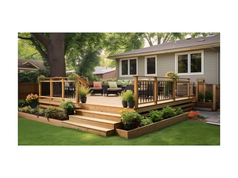 Deck Plans 12x14 for DIY Construction and Permit - Etsy
