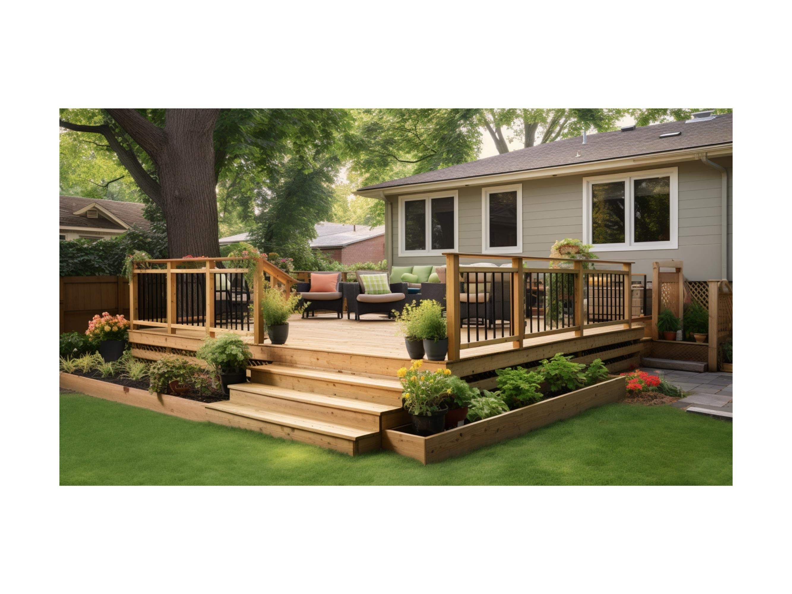 Deck Plans 14x14 for DIY Construction and Permit - Etsy