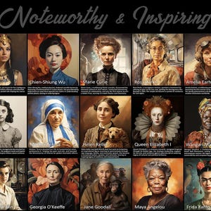 Women in STEM Poster: Inspirational Scientists, Artists - Classroom ...