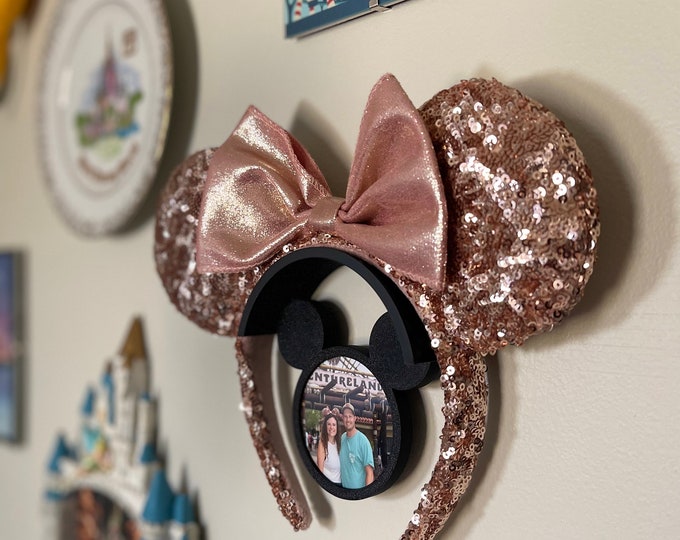 Disney Ear Frame, Disney Minnie Headband Display, Layered Wood Frame - Etsy
