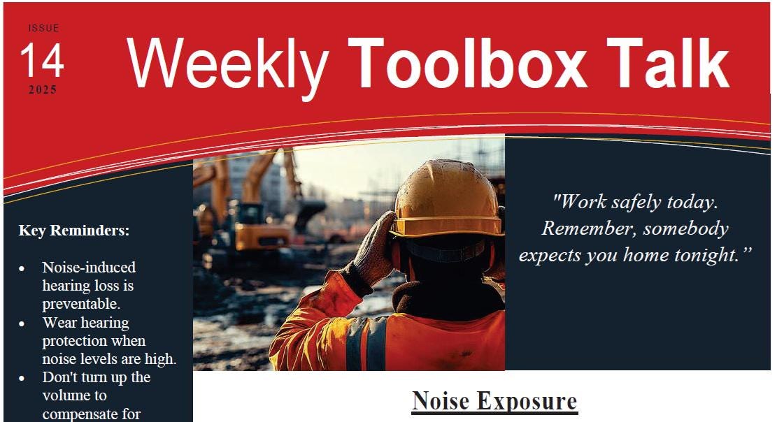 5 Weekly Toolbox Talks - Weekly Safety Topics - Construction Safety ...