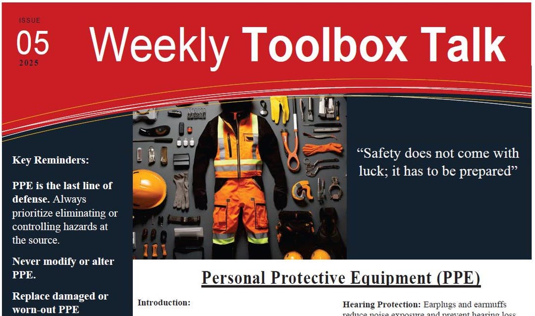 1 Year of Weekly Construction Safety Toolbox Talks: 52 Topics (digital ...