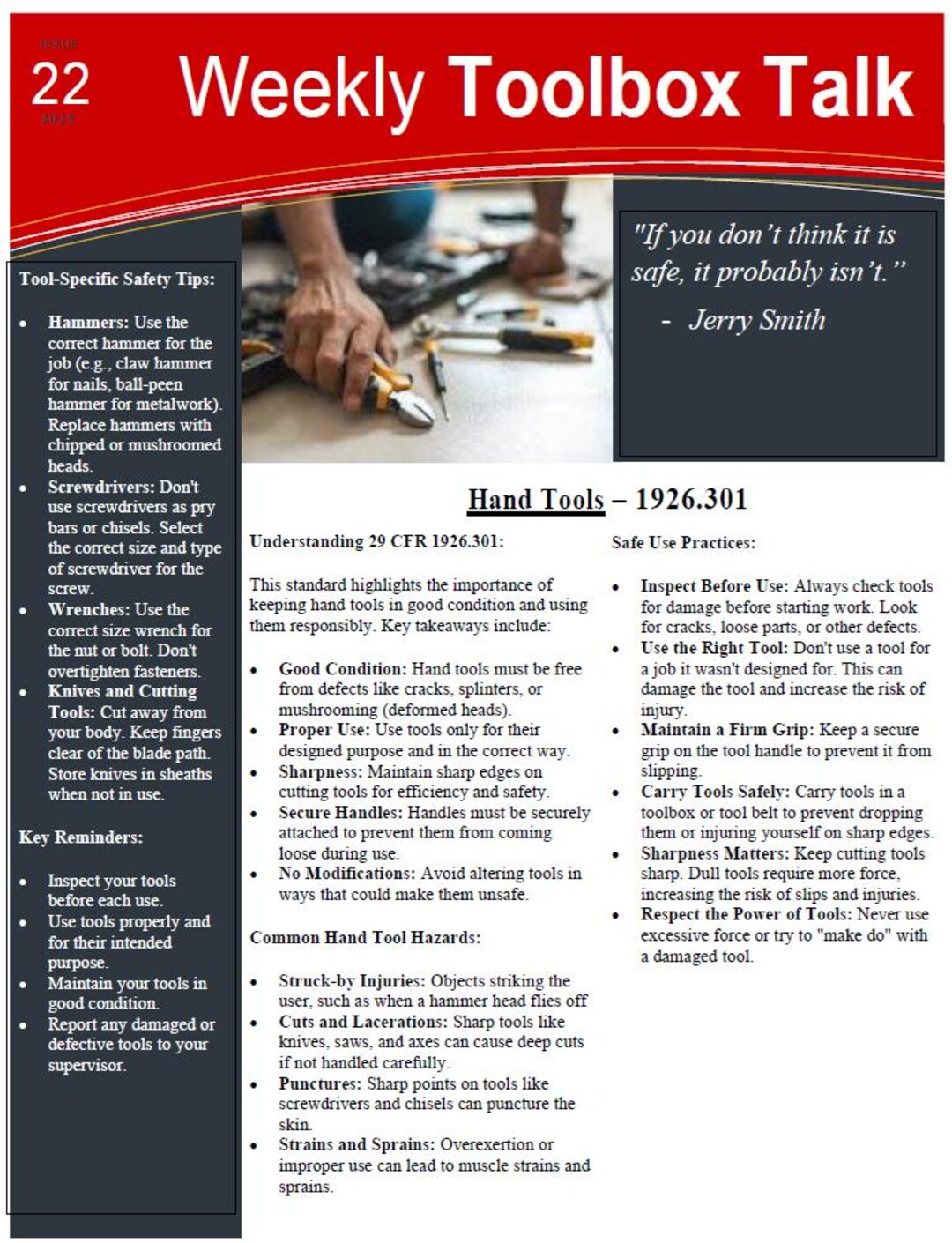 Weekly Construction Safety Toolbox Talks: 52 Topics (digital Download ...