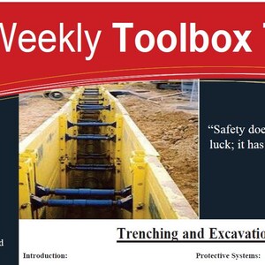 1 Year of Weekly Construction Safety Toolbox Talks: 52 Topics (digital ...