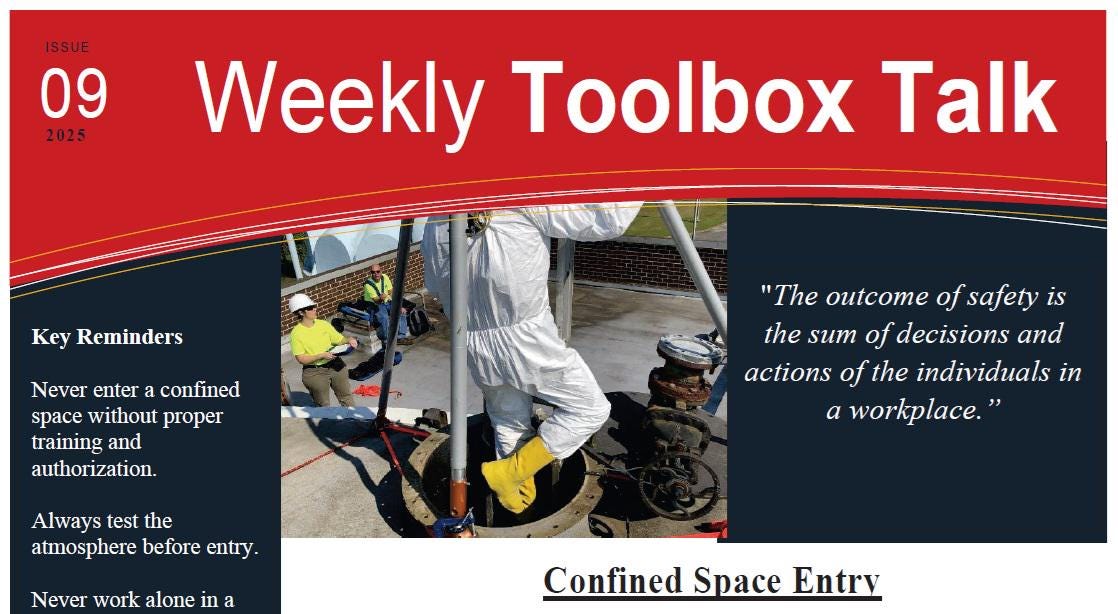 5 Weekly Construction Safety Toolbox Talks (digital Download) - Etsy