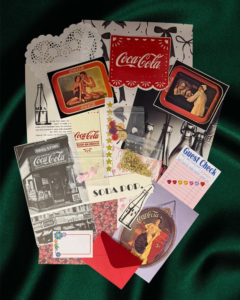 Coca Cola Ephemera Kit | Retro Soda Pop Junk Journal Supplies ...