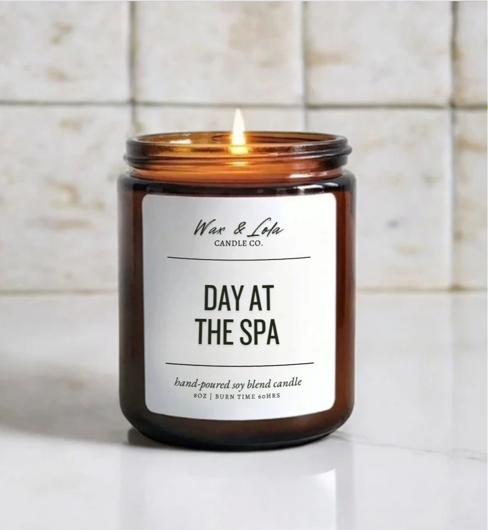 Day at the Spa Soy Wax Candle, Hand-poured Aromatherapy Home Fragrance ...