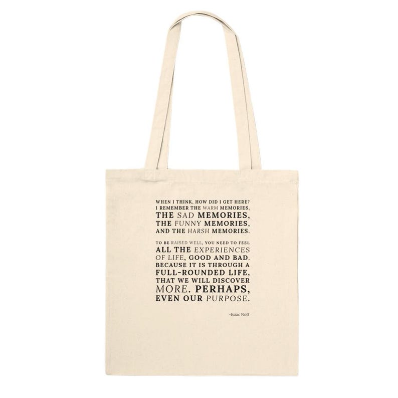 Raised Well Poem by Isaac Nott on Premium Tote Bag - Etsy
