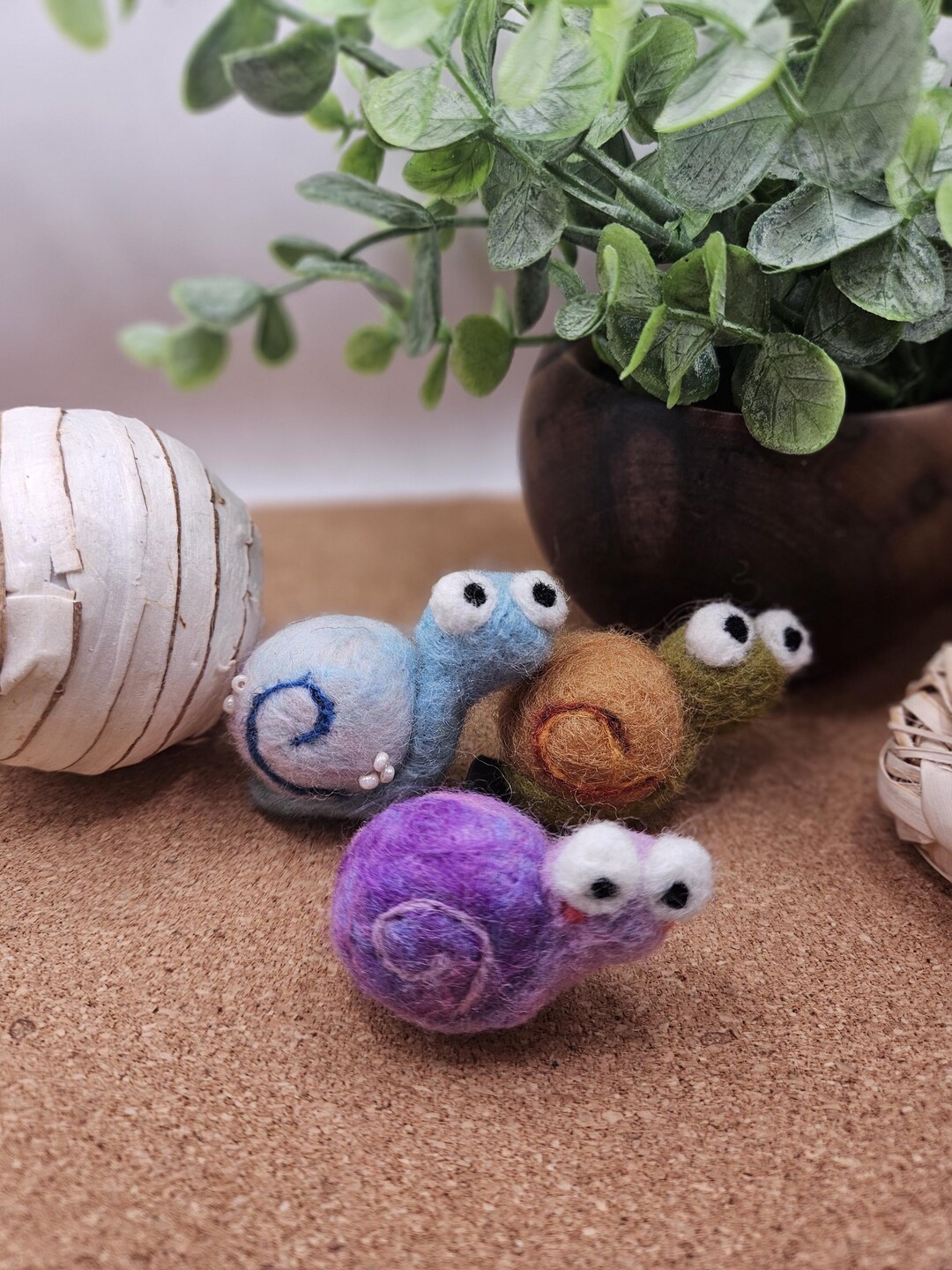 Needle Felt Snail Car Vent Clip - Etsy
