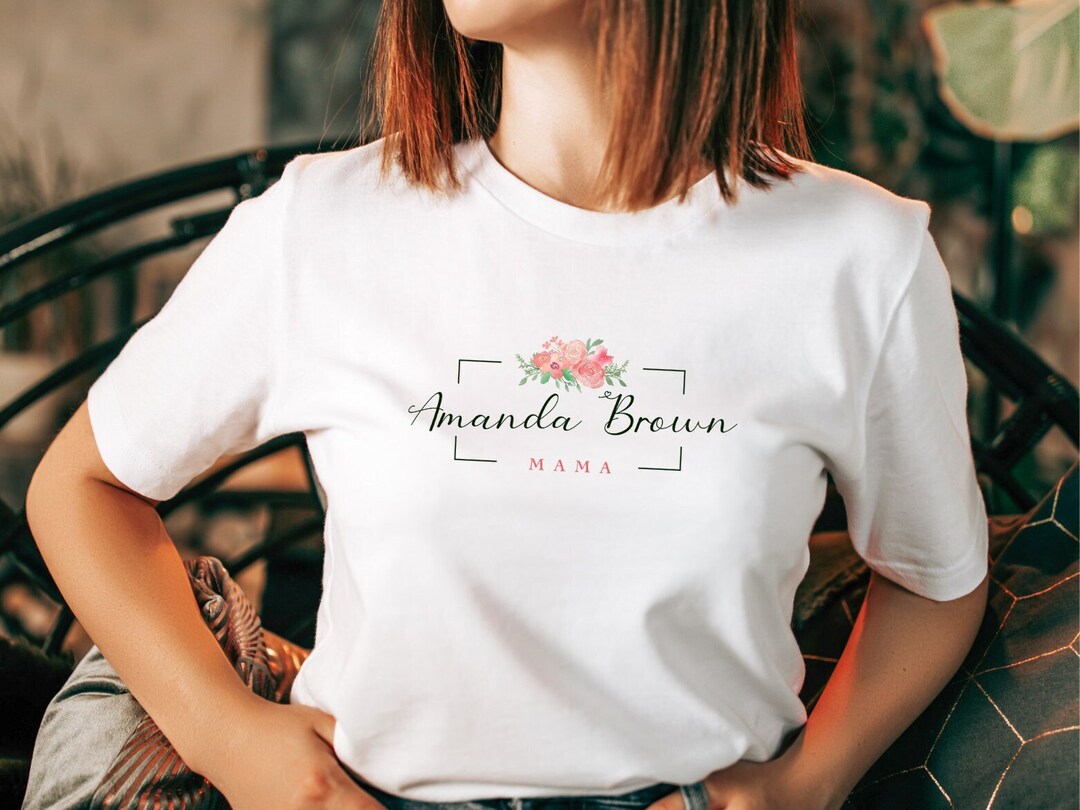 Custom Mama Shirt, Mothers Day Comfort Colors, Mama Name Shirt, Mothers ...