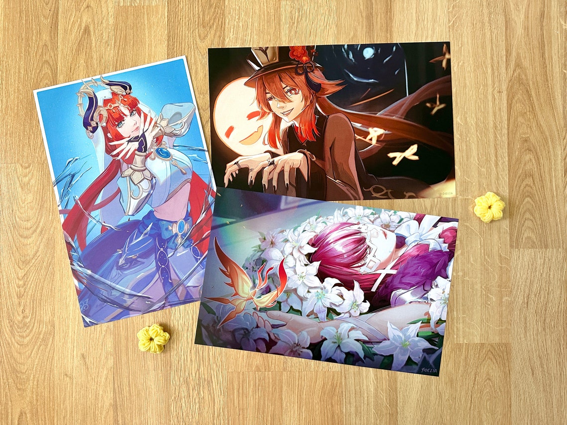 Columbina, the Damselette (genshin Impact) Art Print || 11"x17" Poster ...