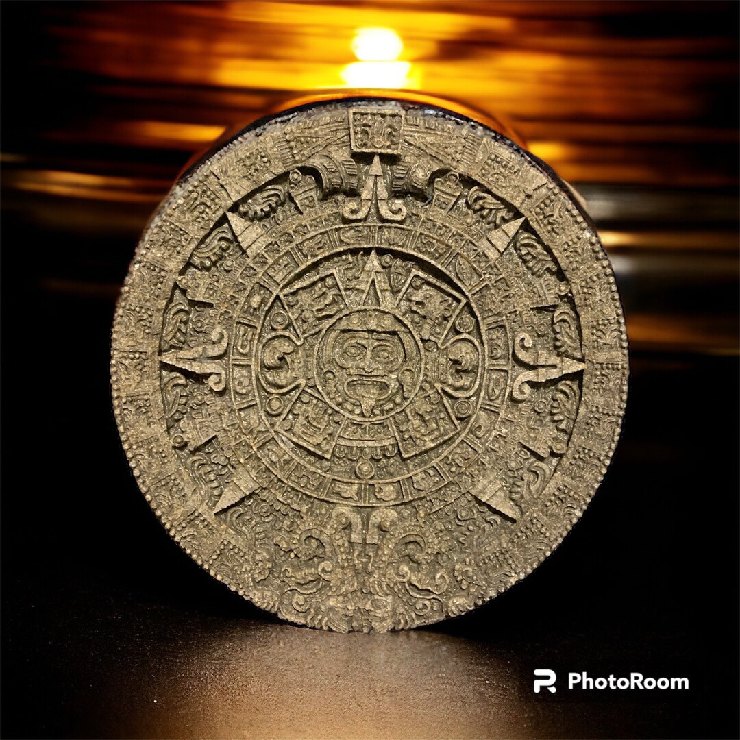 Aztec Calendar Replica Sand Sculpture Wall Hanging - Etsy