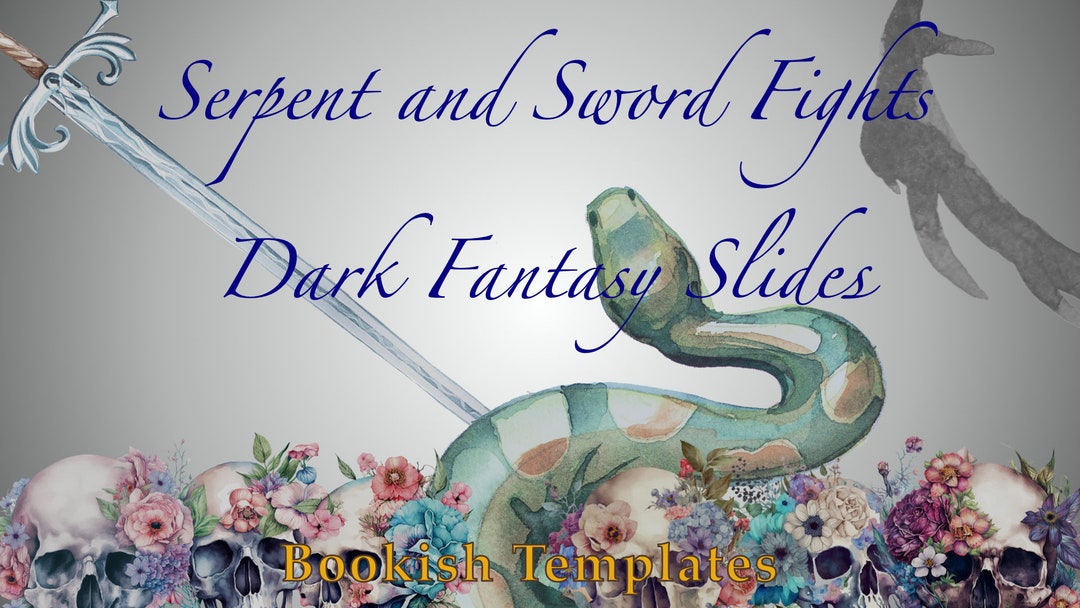 Serpents & Sword Fights Dark Fantasy Slides Keynote Template Animated ...