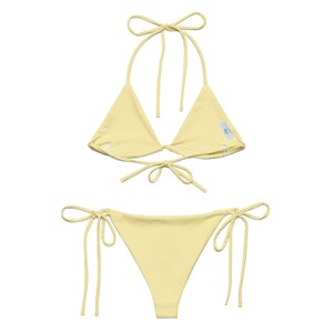 Butter Yellow Recycled String Bikini, Two-piece Swimsuit, Resort Wear ...