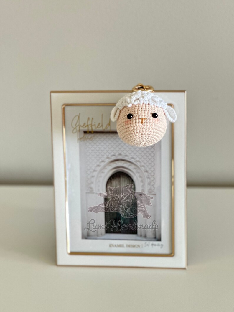 Crochet Sheep Lamb Keychain, Cute, Accessories, Knitted, Handmade ...