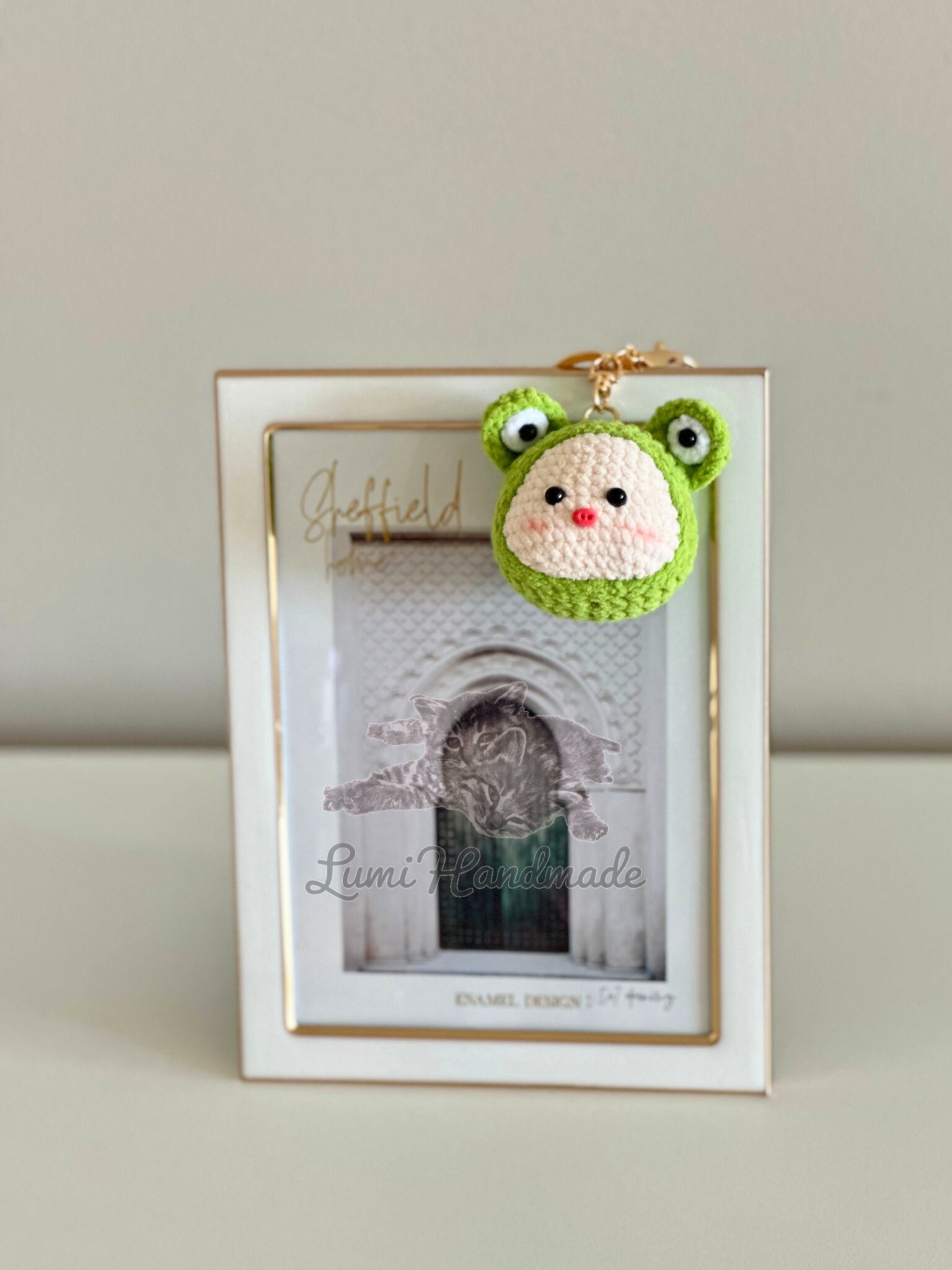 Crochet Frog Baby Keychain, Cute, Accessories, Knitted, Handmade, Charm ...
