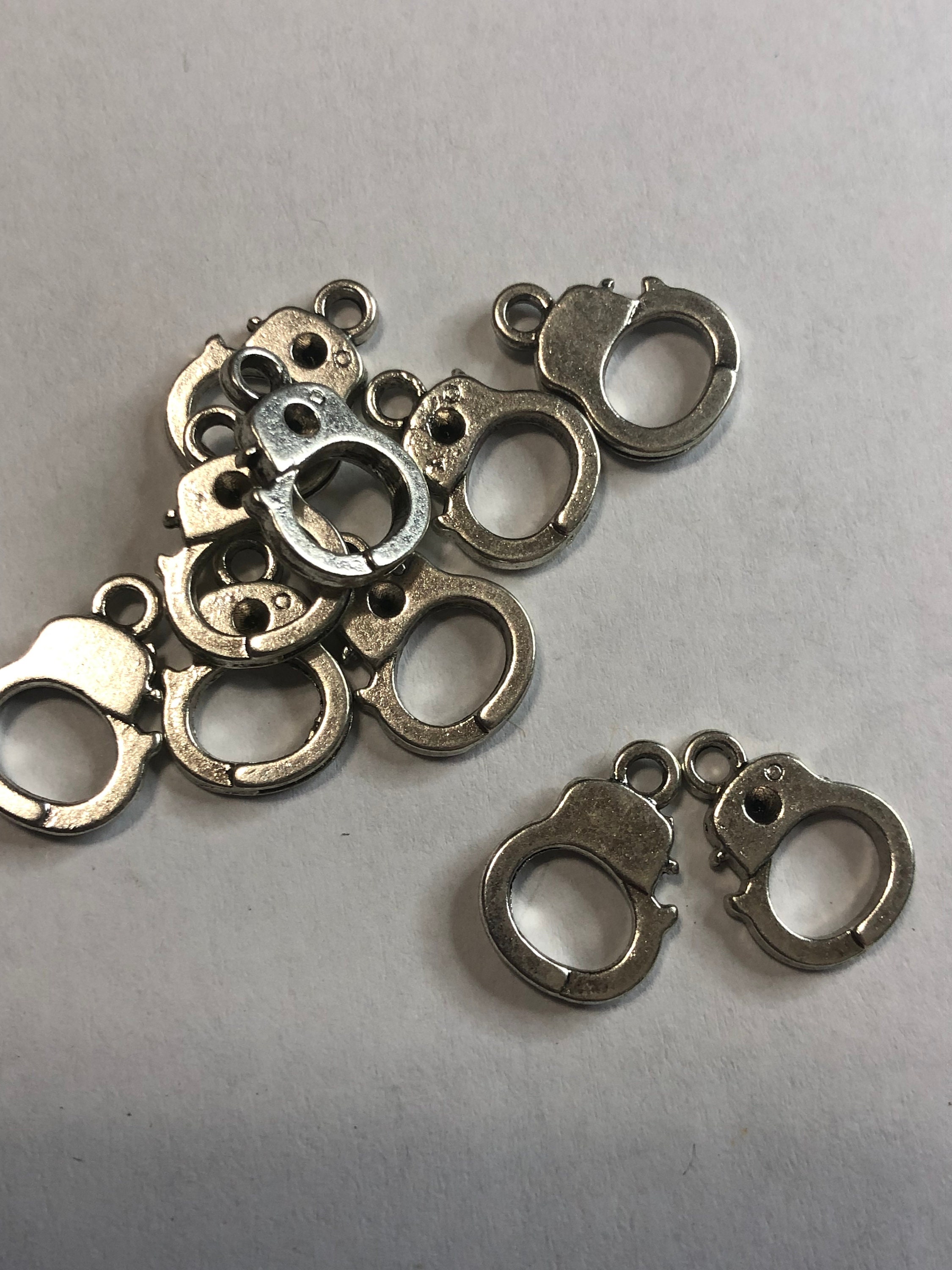 10 or 20 Small Handcuff Charms 5 Pairs or 10 Pairs Small - Etsy