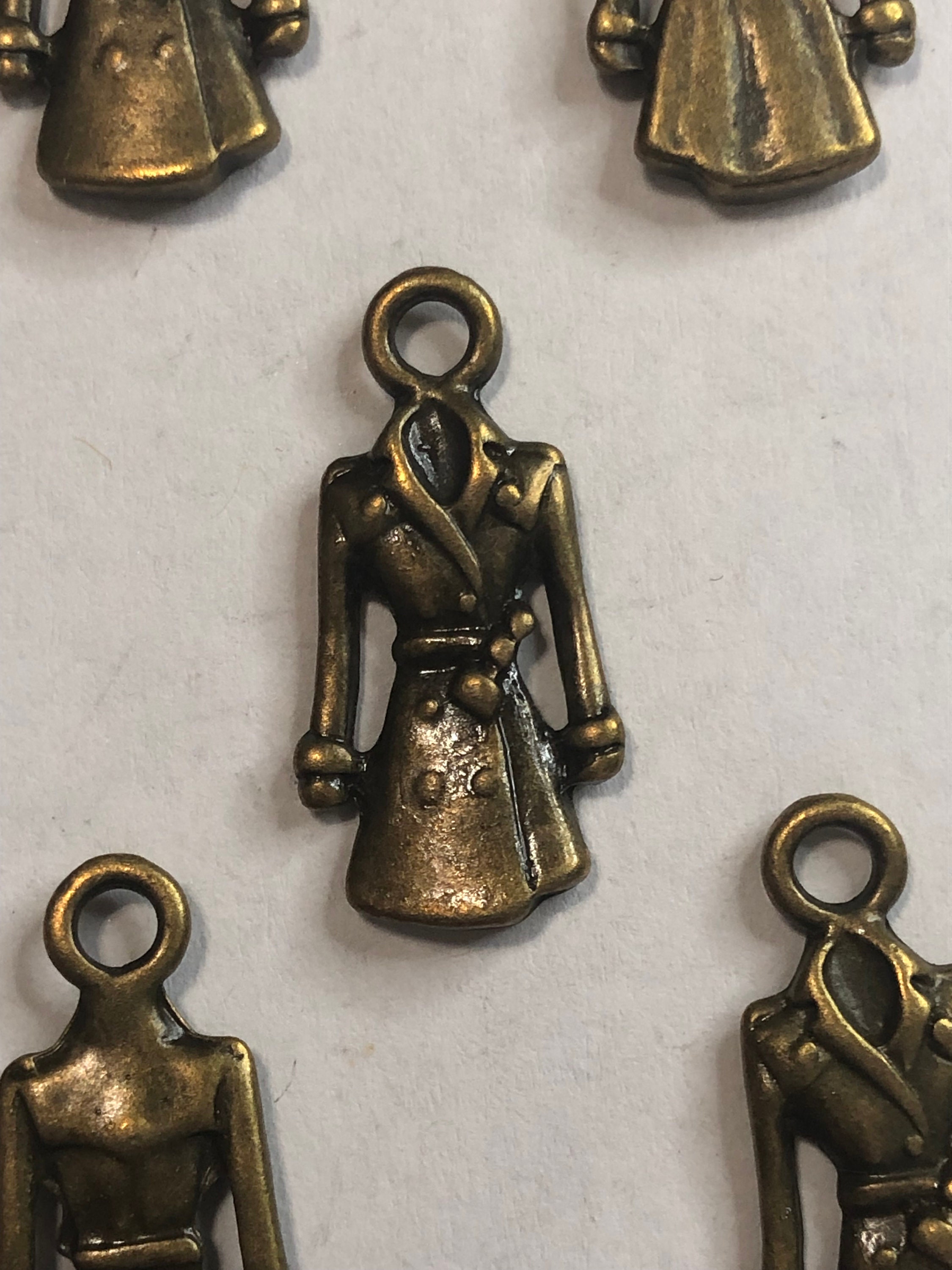 5 or 10 Bronze Coat Charms 3D Coat Charms 3D Jacket Charms Supernatural ...