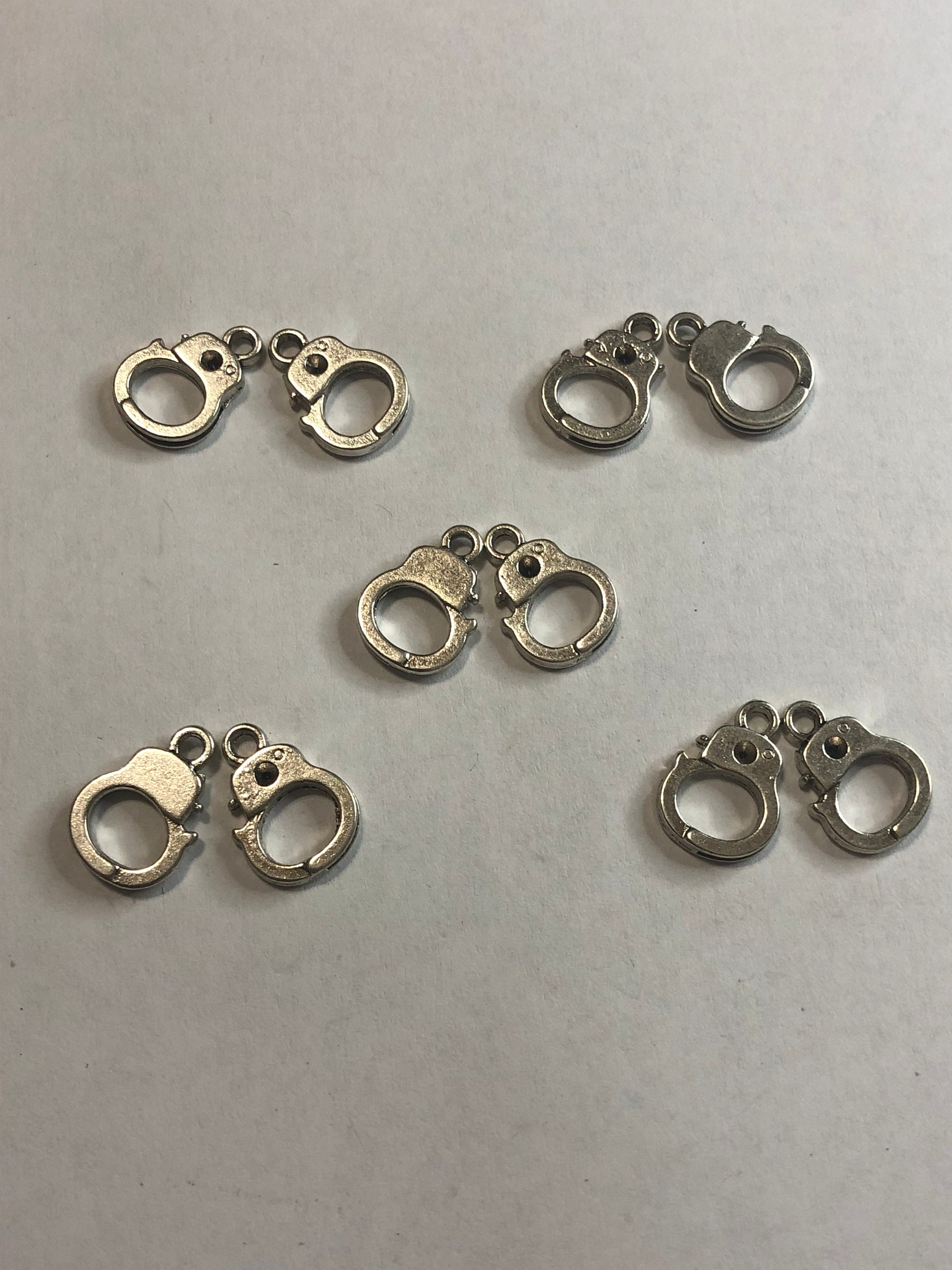 10 or 20 Small Handcuff Charms 5 Pairs or 10 Pairs Small - Etsy