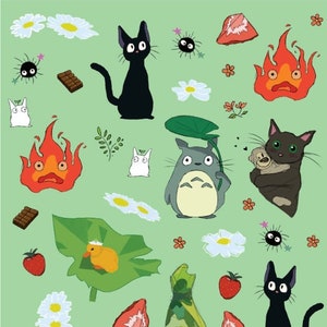 Studio Ghibli Sticker Sheet - Etsy