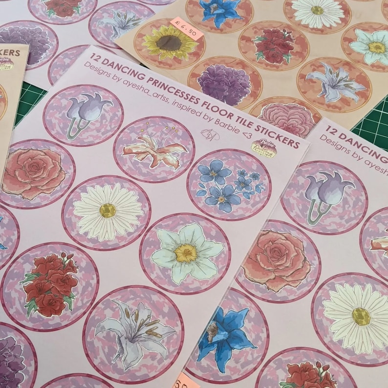 Barbie 12 Dancing Princesses Sticker Sheet - Etsy