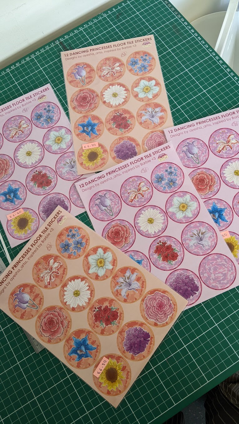 Barbie 12 Dancing Princesses Sticker Sheet - Etsy