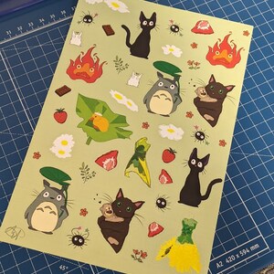 Studio Ghibli Sticker Sheet - Etsy