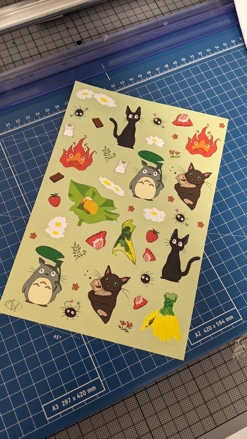 Studio Ghibli Sticker Sheet - Etsy