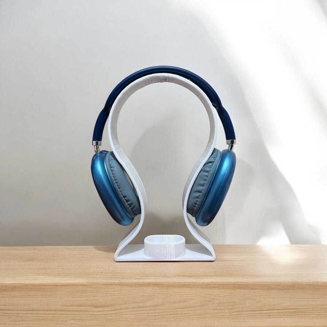 Headphone Stand With AirPod Stand - Etsy