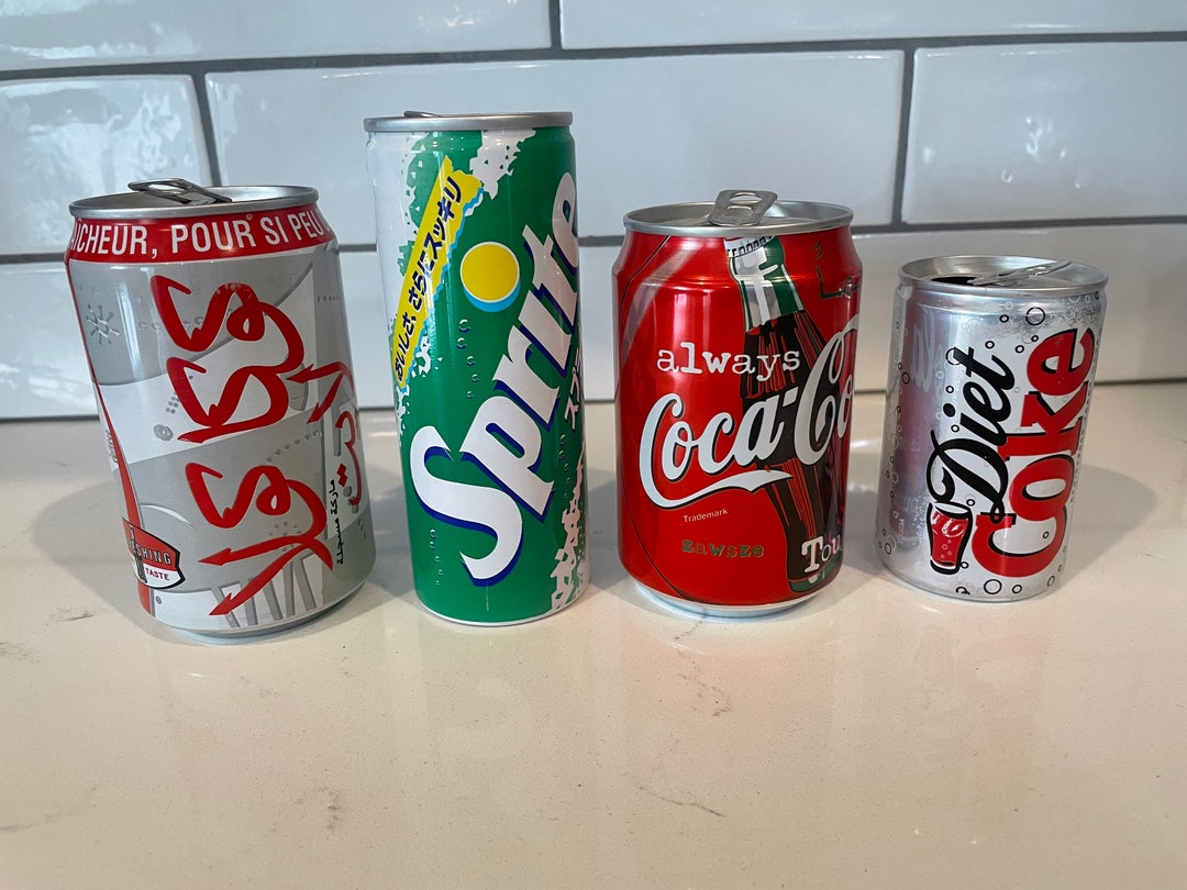 Vintage International Soda Cans, Coca Cola Collectible, Coke and Sprite ...