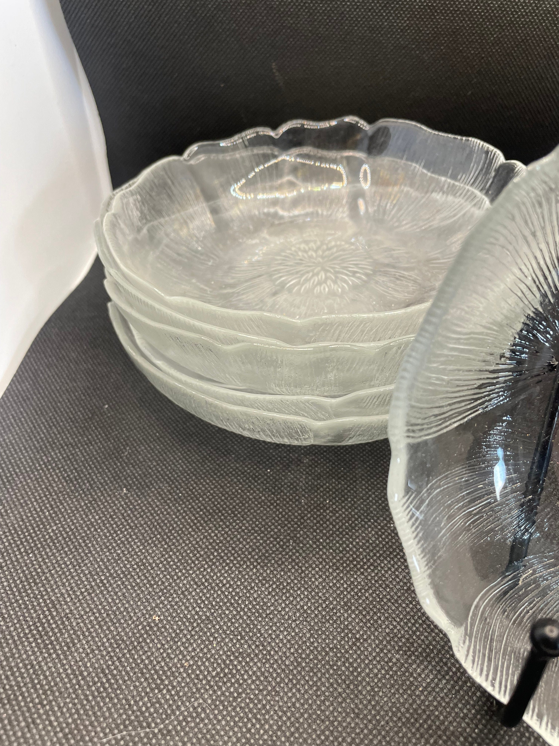 Set of 6 Arcoroc Fleur Clear Glass Bowls 5 1/2 Diameter - Etsy