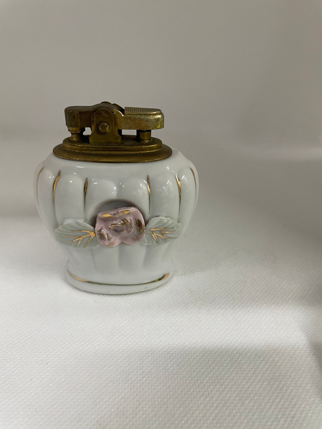 Capodimonte Porcelain Rose Flower Table Lighter - Etsy