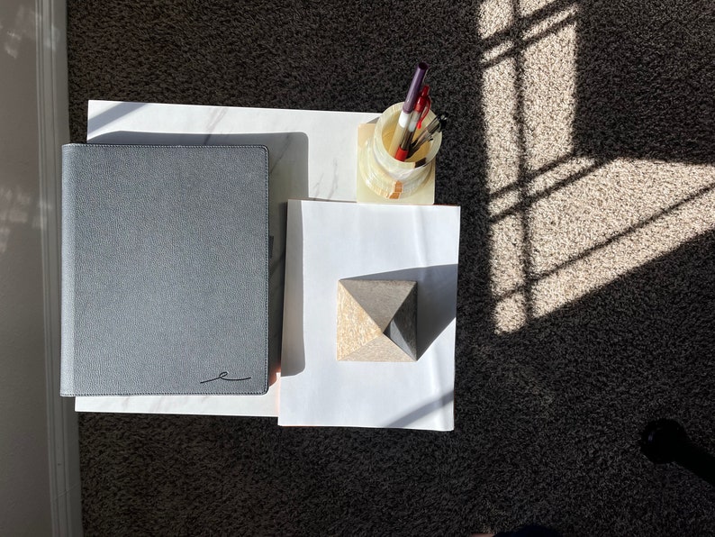 Pyramid Paperweight Office School Marble Stone Onyx - Etsy