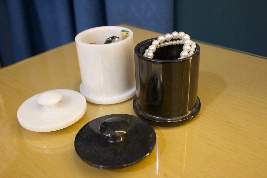 Crafters Stone Trinket Box, Jewelry Box, Cute Trinket Box, Candy Jar ...